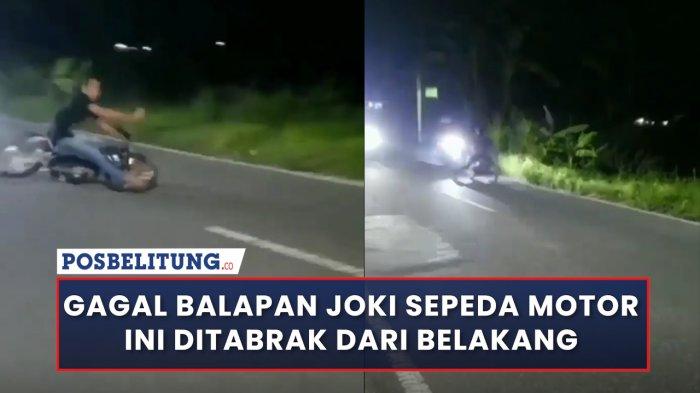 Video Gagal Balapan Joki Sepeda Motor Ini Ditabrak Dari Belakang Ketika ...