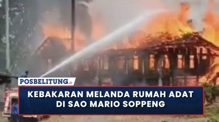 Video Rumah Adat di Sao Mario Dilalap Si Jago Merah, Kerugian Ditaksir Ratusan Juta rupiah ...