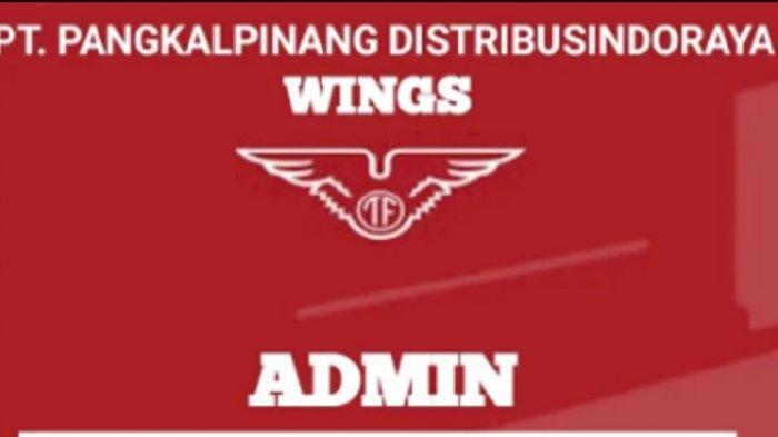 Lowongan Kerja S1 PT Pangkalpinang Distribusindoraya (Wings ...