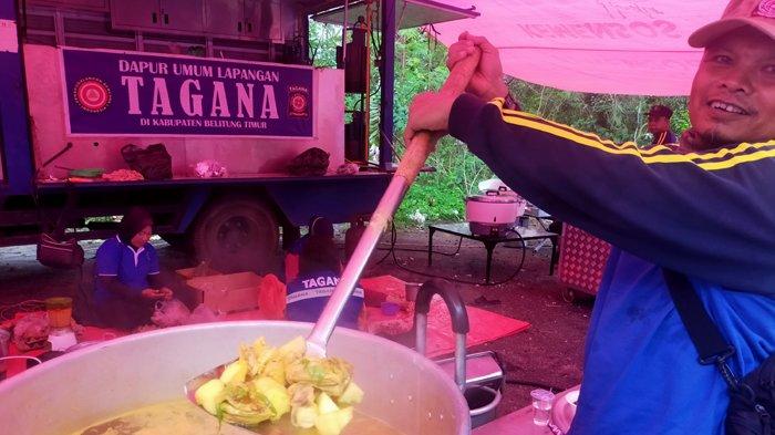 Tim SAR Gabungan Pencarian Helikopter NBO 105 Santap Menu Gangan Darat ...