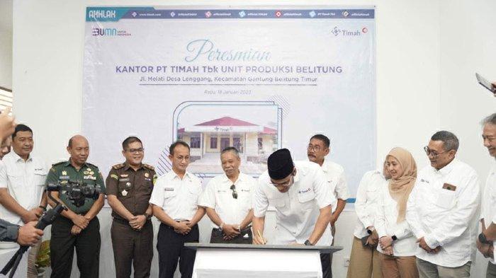 Ingin Beri Manfaat Lebih Besar ke Masyarakat, PT Timah Resmikan Kantor ...