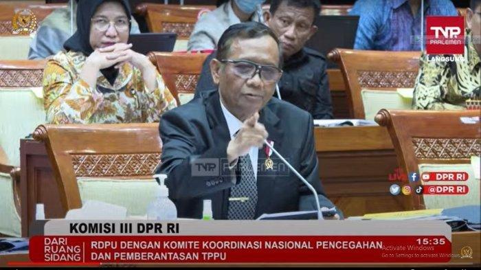 Mahfud Minta DPR tak Main Gertak, Sebut Dugaan TPPU Rp189 T Ditutupi Anak Buah Sri Mulyani ...