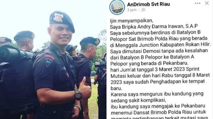 Propam Polda Riau Dalami Soal Anggota Brimob yang Curhat di Medsos Ngaku Setor Uang ke Atasan ...
