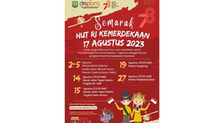 Meriahkan Hari Kemerdekaan RI ke-78, Pemkab Beltim Gelar Berbagai Acara, Simak Jadwalnya ...
