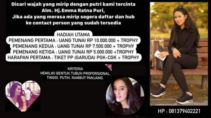 Mala Rosita, Sosok Ibunda Emma Ratna Korban Jatuhnya Lion Air JT610, Gelar Sayembara Mirip Sang ...