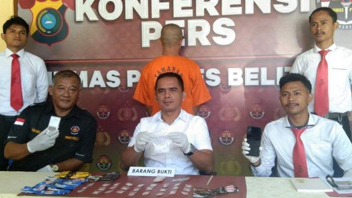 Bujangan Diciduk Personel Satres Narkorba Polres Belitung Akibat