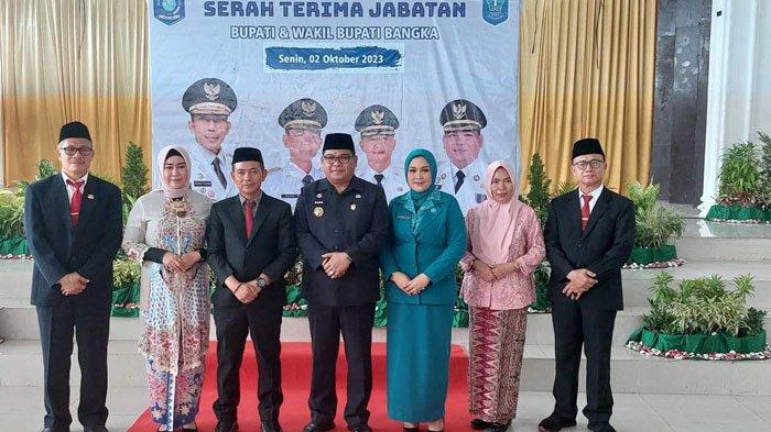 Masa Bakti Mulkan dan Syahbudin Berakhir, Serahkan Jabatan ke Pj Bupati Bangka, M Haris ...