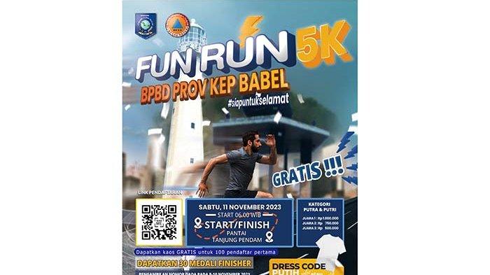 Cara Daftar Fun Run 5 K 2023 di Belitung yang akan Dilaksanakan BPBD ...
