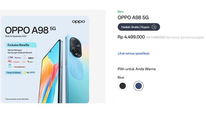 Harga HP Oppo A98 5G Terbaru November 2023 dan Spesifikasi, Asyik Buat ...