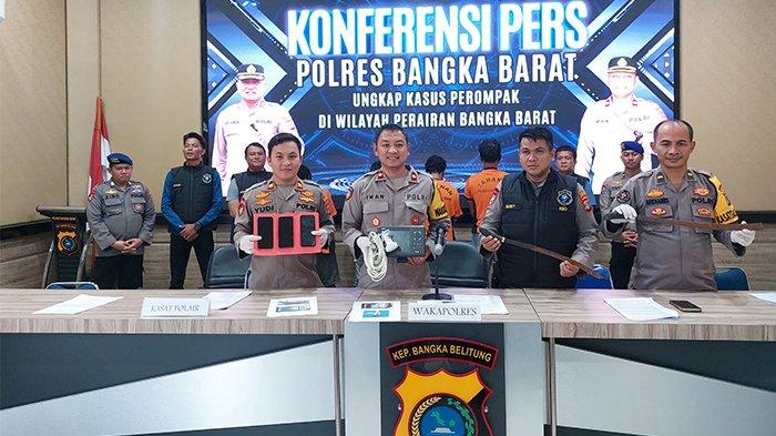 Polisi Tangkap Perompak Kapal Nelayan di Perairan Tempilang Bangka Barat, Satu Pelaku Buron ...