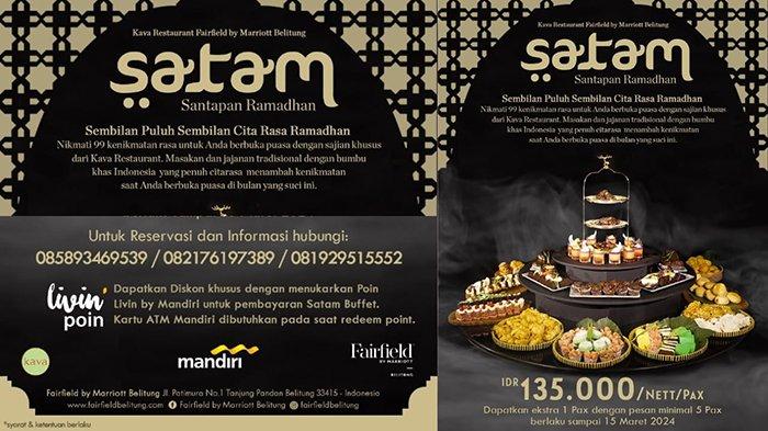 Bukber di Fairfield by Marriott Usung 99 Cita Rasa, Bakal Ada Total 99 ...