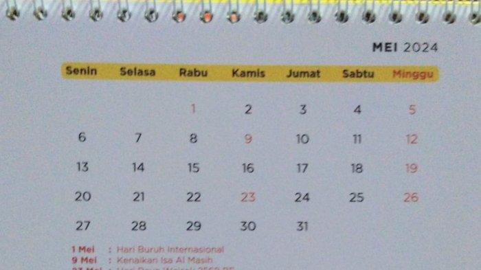 Libur Bulan Mei 2024 Lengkap dengan Tanggal Merah dan Cuti Bersama - Posbelitung.co