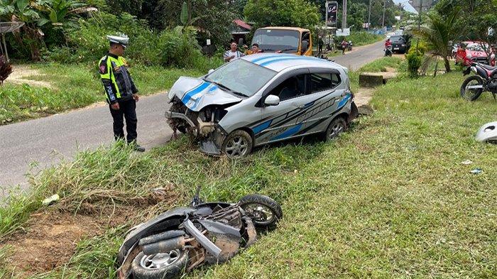 Kronologi Kecelakaan Mobil Vs Motor di Gantung Belitung Timur, Oleng di Tikungan Tajam ...