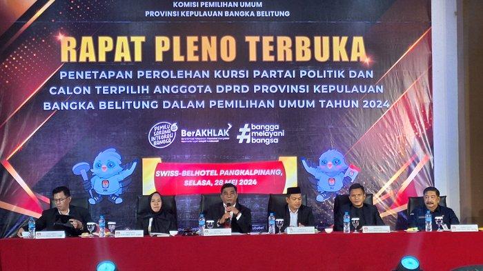 Daftar Nama 45 Anggota DPRD Bangka Belitung Periode 2024-2029 yang Ditetapkan KPU Babel ...