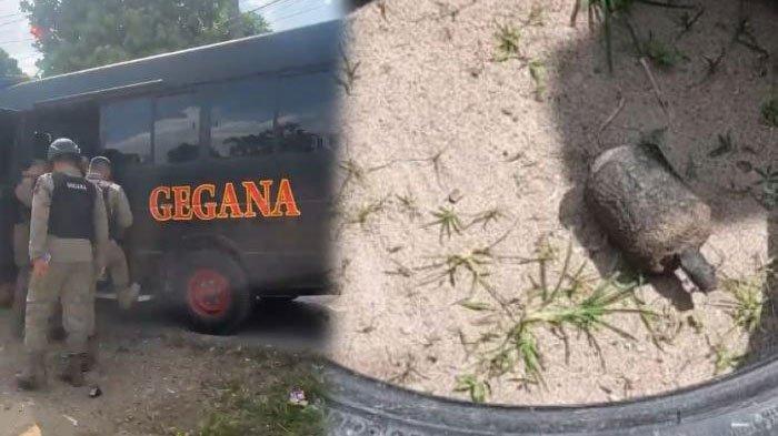 Benda Diduga Granat yang Ditemukan di Jambi Dievakuasi Tim Gegana Brimob Polda ke Lapangan ...