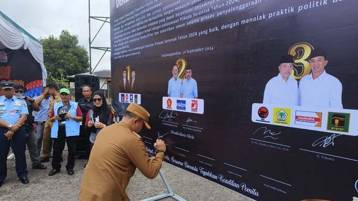 KPU dan Bawaslu Deklarasi Damai Yakinkan Pj Bupati Belitung Pilkada Serentak 2024 Berjalan ...