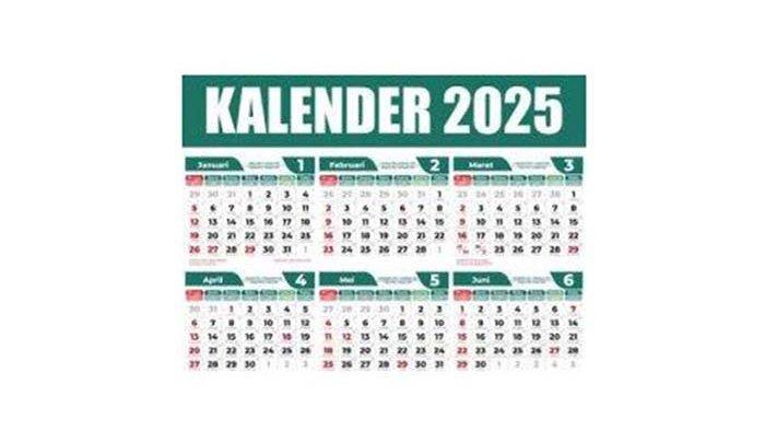 Kalender 2025 Lengkap dengan Tanggal Merah, Libur Isra Miraj 2025 ...