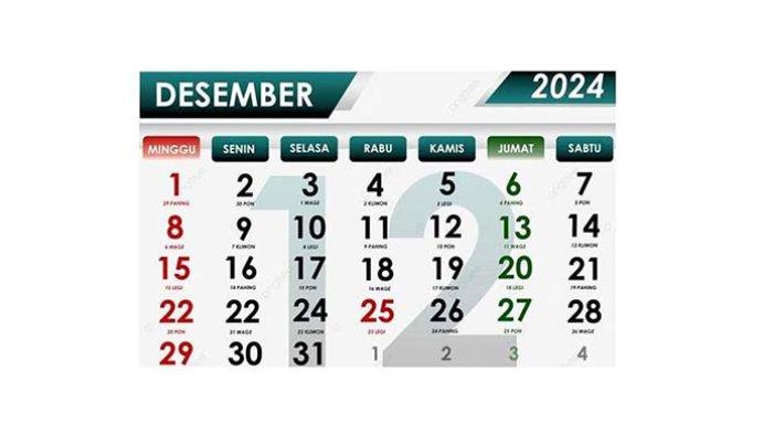 Kalender Desember 2024 Lengkap dengan Tanggal Merah, Hari Libur dan ...