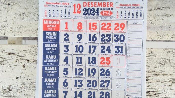 Kalender Jawa Desember 2024 Lengkap dengan Wuku 11 Desember 2024 ...