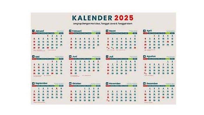 Kalender 2025 Tanggal Merah dan Jadwal Libur Maret 2025, Cek Libur ...