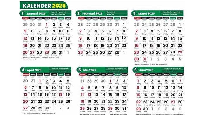 Kalender 2025, 9 Juni 2025 Memperingati Hari Apa? Ada Cuti Bersama dan Hari Segitiga Terumbu ...