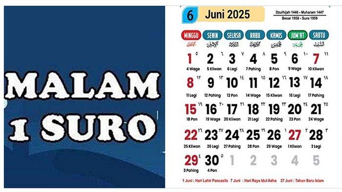 Kalender 2025 Lengkap 26 Juni 2025 Memperingati Hari Apa? Ada Malam 1 Suro dan Hari Anti Narkoba ...