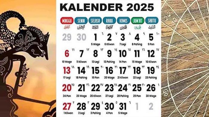 Kalender 2025 Lengkap dengan Weton 9 Juli 2025, Simak Neptu dan Pasaran Hari Apa? - Halaman 2 ...