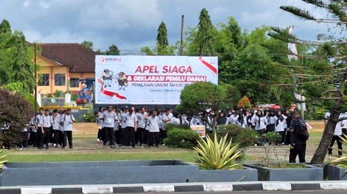 Bawaslu Beltim Gelar Apel Siaga Dan Deklarasi Pemilu Damai Pastikan