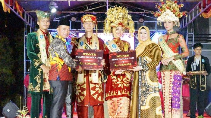 Deon dan Gusti Duta Wisata Bujang Miak Bangka 2023 - Posbelitung.co