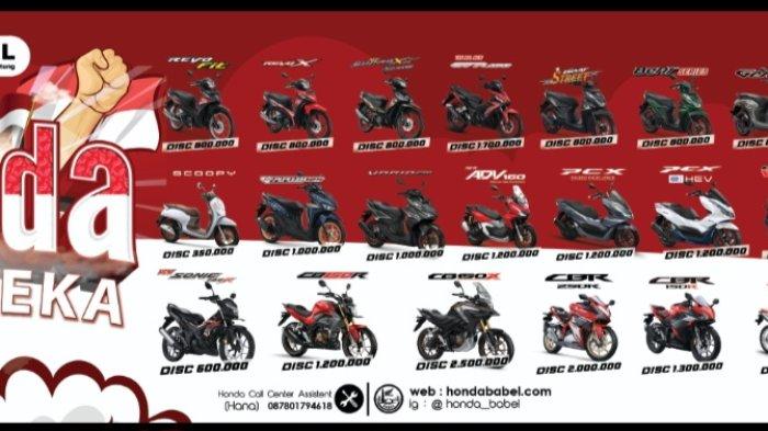 Promo Honda Merdeka Bulan Agustus di Honda TDM Manggar, Ada Diskon ...