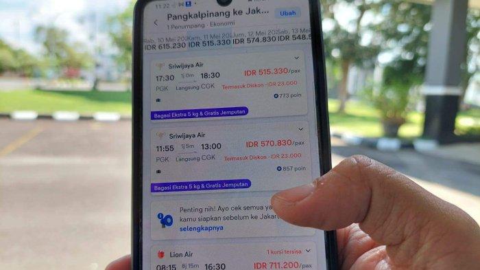 Harga Tiket Pesawat Rata-rata Rp500 Ribuan Pasca Lebaran - Posbelitung.co