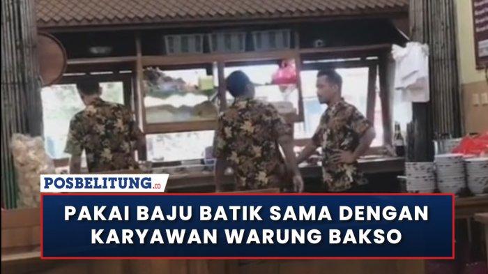 Pakai Baju Batik Sama Dengan Karyawan Warung Bakso Lelaki Ini Habis