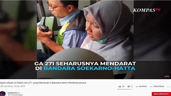 Pesawat GA 271 Mendarat Darurat di Halim Perdana Kusuma, 'Elu Sudah Selamat di Sini Tuh ...