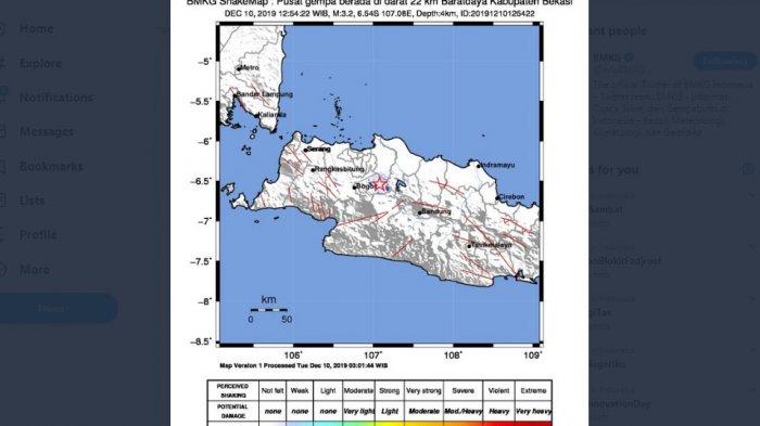 Gempa 3.2 Mag Guncang Bekasi, Berikut Ini Penjelasan Soal Prediksi Gempa Megathrust Pulau Jawa ...