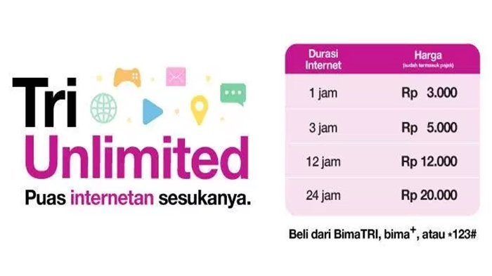 Ada Bonus Kuota hingg 25 GB dari Tri, Berikut Cara Muda Mendapatkannya ...