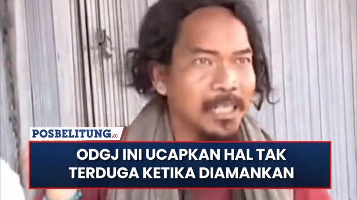 Detik-detik Penangkapan ODGJ, Sempat Meronta, Namun saat Tertangkap ...