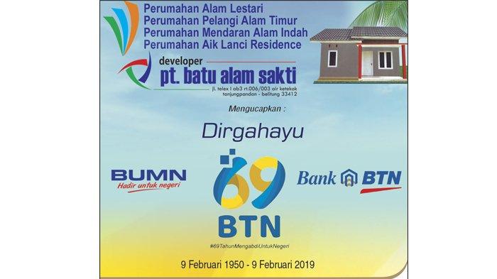 Dirgahayu Bank BTN, 69 Tahun Mengabdi Untuk Negeri - Posbelitung.co