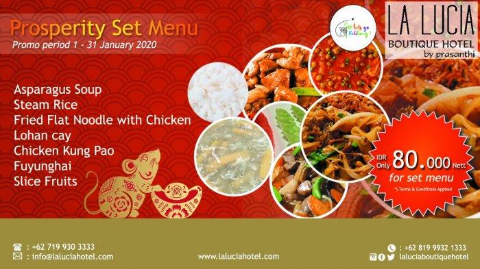 Menu Spesial Imlek Ala La Lucia Boutique Hotel by Prasanthi ...