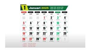 Kalender Juni 2025 Lengkap dengan Tanggal Merah dan Cuti Bersama ...