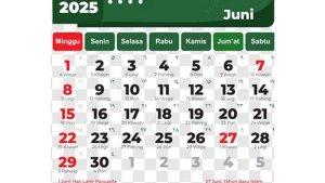 Kalender Jawa Juni 2025 Lengkap Weton 26 Juni 2025, Malam 1 Suro Hari Apa? - Posbelitung.co