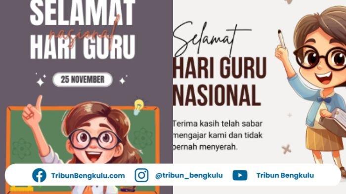 35 Poster Hari Guru Nasional 2023 Desain Kece, Menarik, dan Kekinian ...