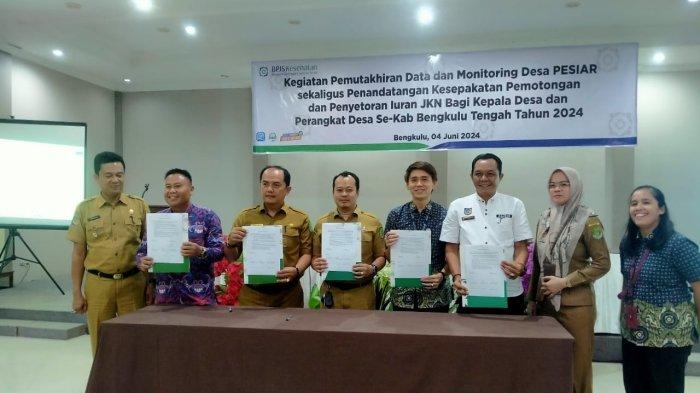 BPJS Kesehatan, APDESI, PPDI di Bengkulu Tengah Teken MoU, Ini Skema Pemotongan Iuran-Layanan ...