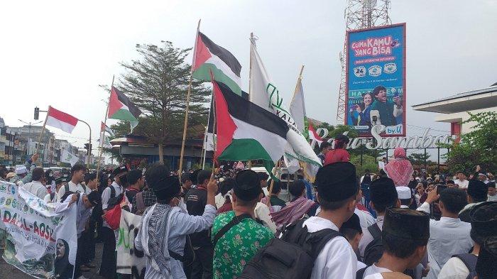 Aksi Bela Palestina di Kota Bengkulu, Ratusan Masyarakat Berkumpul di ...