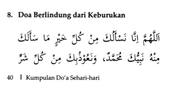Doa Berlindung dari Keburukan dan Perbuatan Tercela, Lengkap Arab Latin dan Artinya ...