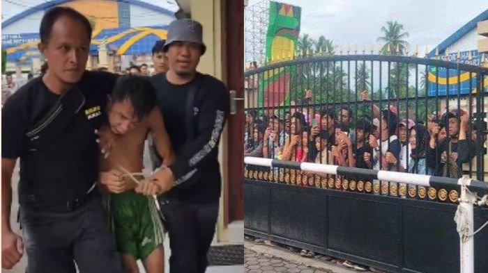 Buntut Penangkapan IS Dalang Pembunuhan Nia, Ratusan Warga Datangi Mapolres Padang Pariaman ...