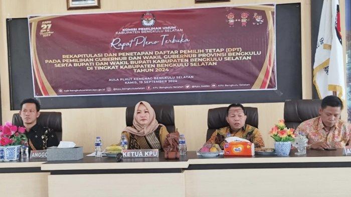 KPU Bengkulu Selatan Tetapkan DPT Pilkada 2024 Sebanyak 126.739 Pemilih - Tribunbengkulu.com