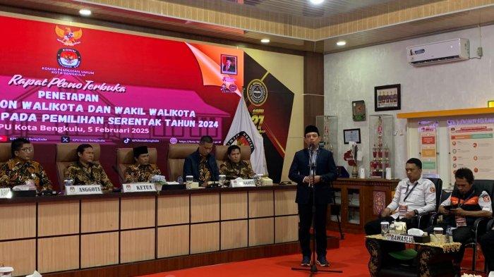 SAH! KPU Tetapkan Dedy-Ronny Tobing Wali Kota dan Wakil Wali Kota Bengkulu Periode 2025-2030 ...