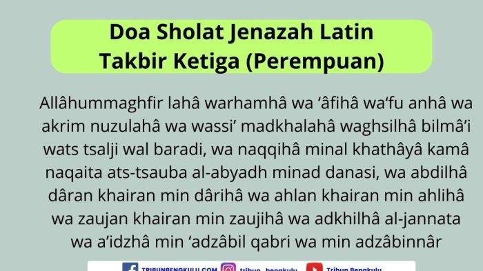 Doa Sholat Jenazah Latin dan Niat untuk Jenazah Laki-laki dan Perempuan ...