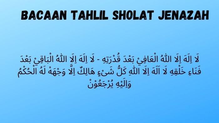 Doa Sholat Jenazah Lengkap dengan Bacaan Tahlil Arab, Latin, dan ...