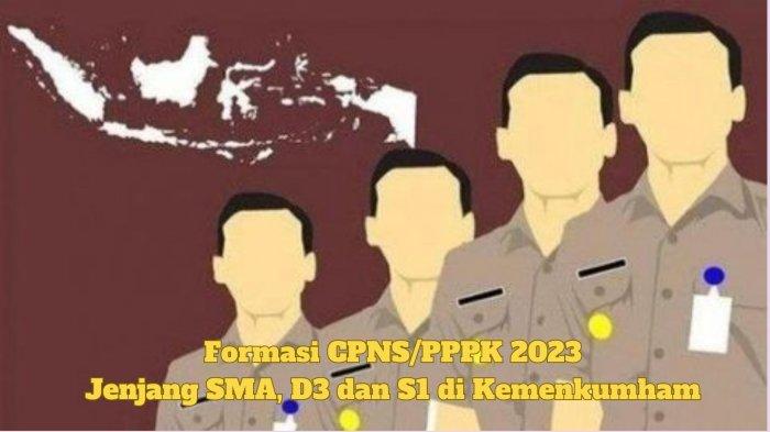 Seleksi CPNS/PPPK 2023, Ada Formasi SMA, D3, S1 di Kemenkumham, Syarat, Jadwal dan Link ...